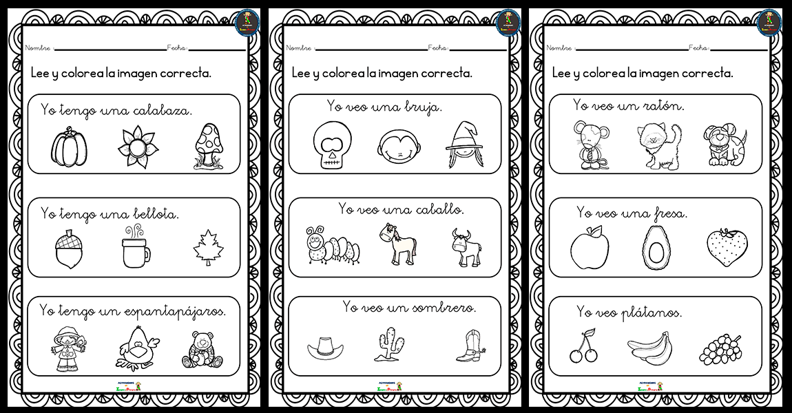 Hoja De Trabajo De Oraciones Simples