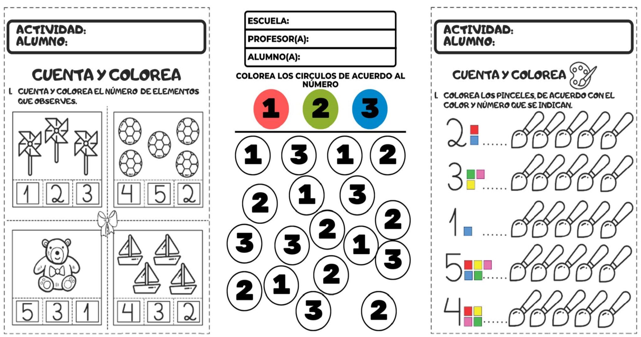 Actividades de conteo para preescolar - Imagenes Educativas