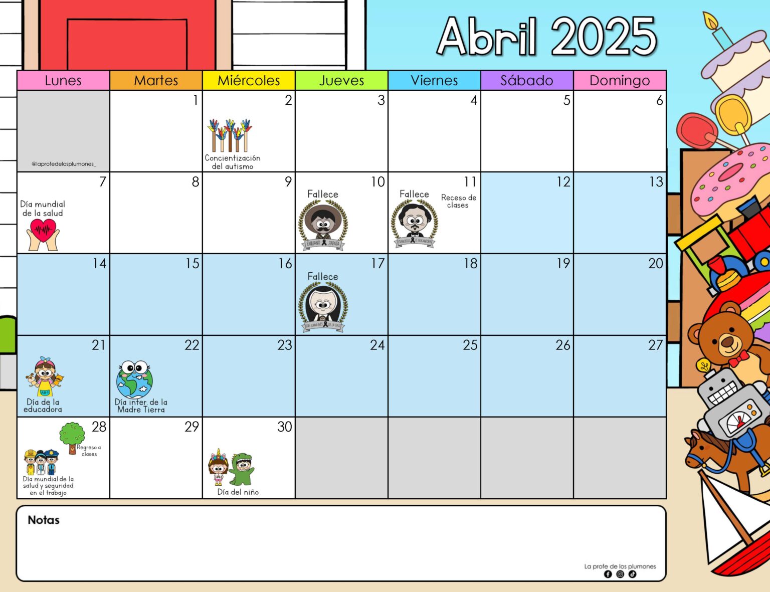 Calendario para rellenar 2024-2025 carta_Página_09 - Imagenes Educativas