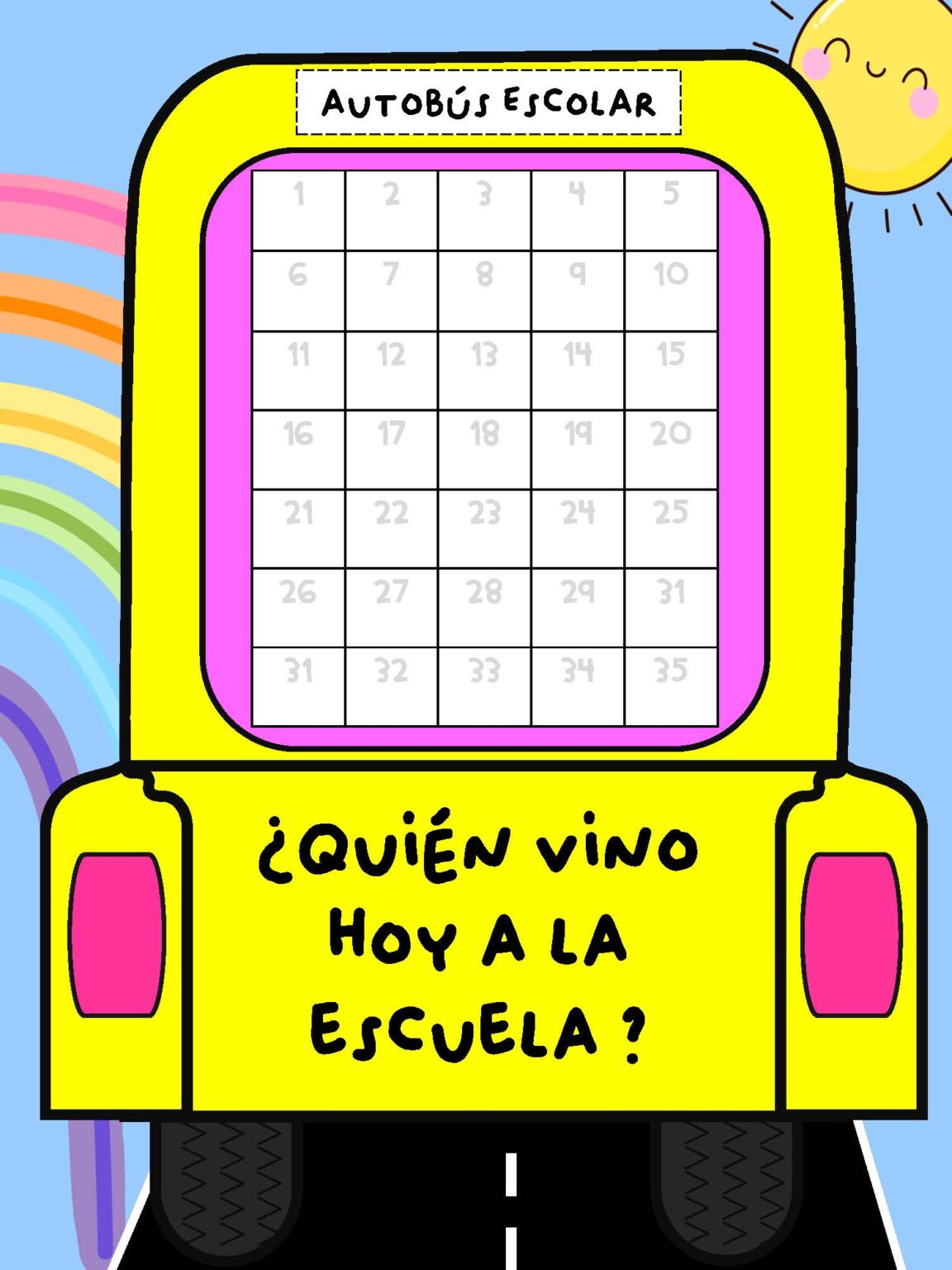 Quién vino hoy a la escuela Autobus para pasar lista_Página_01 ...