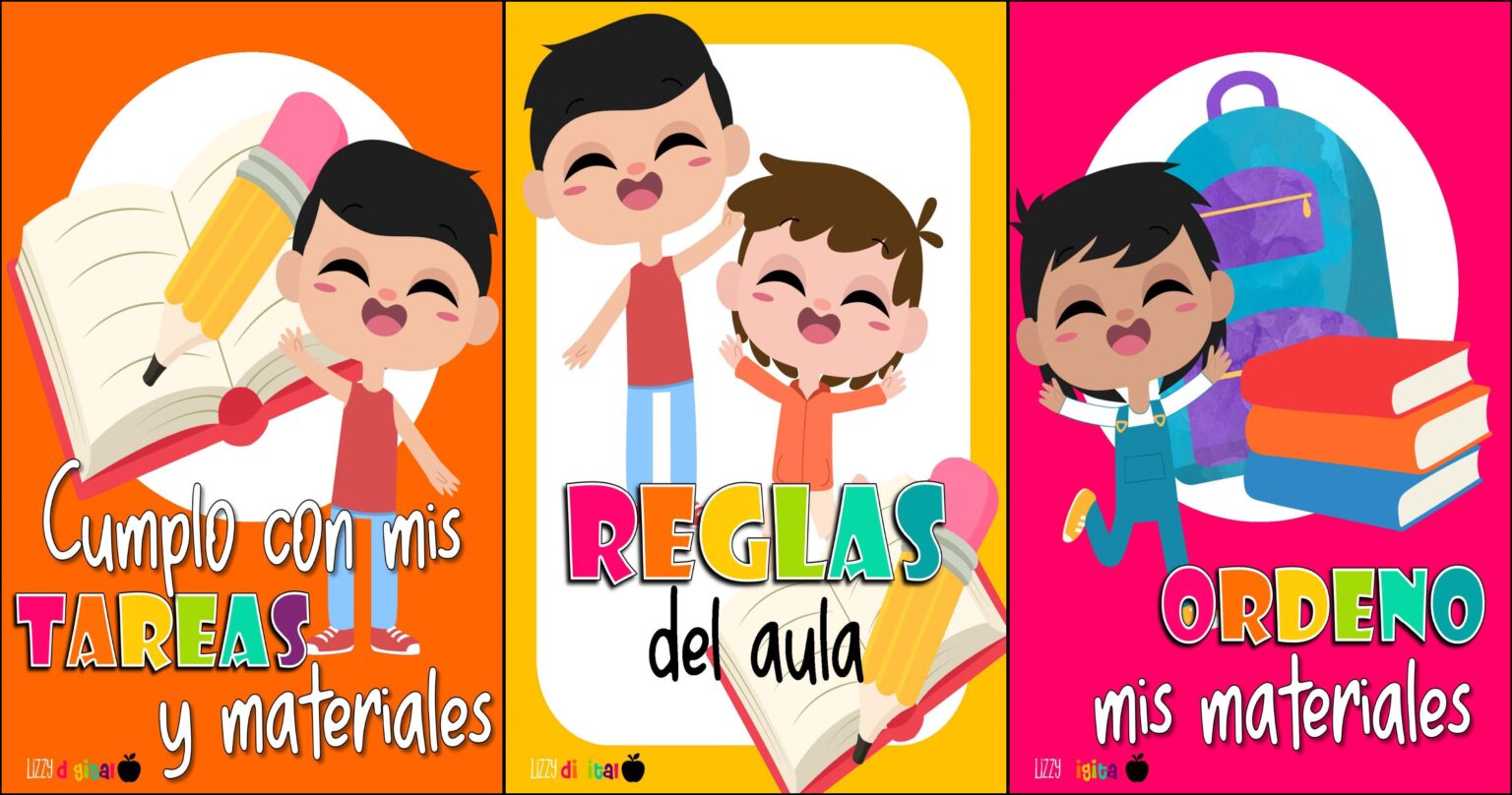Reglas de aula carteles - Imagenes Educativas