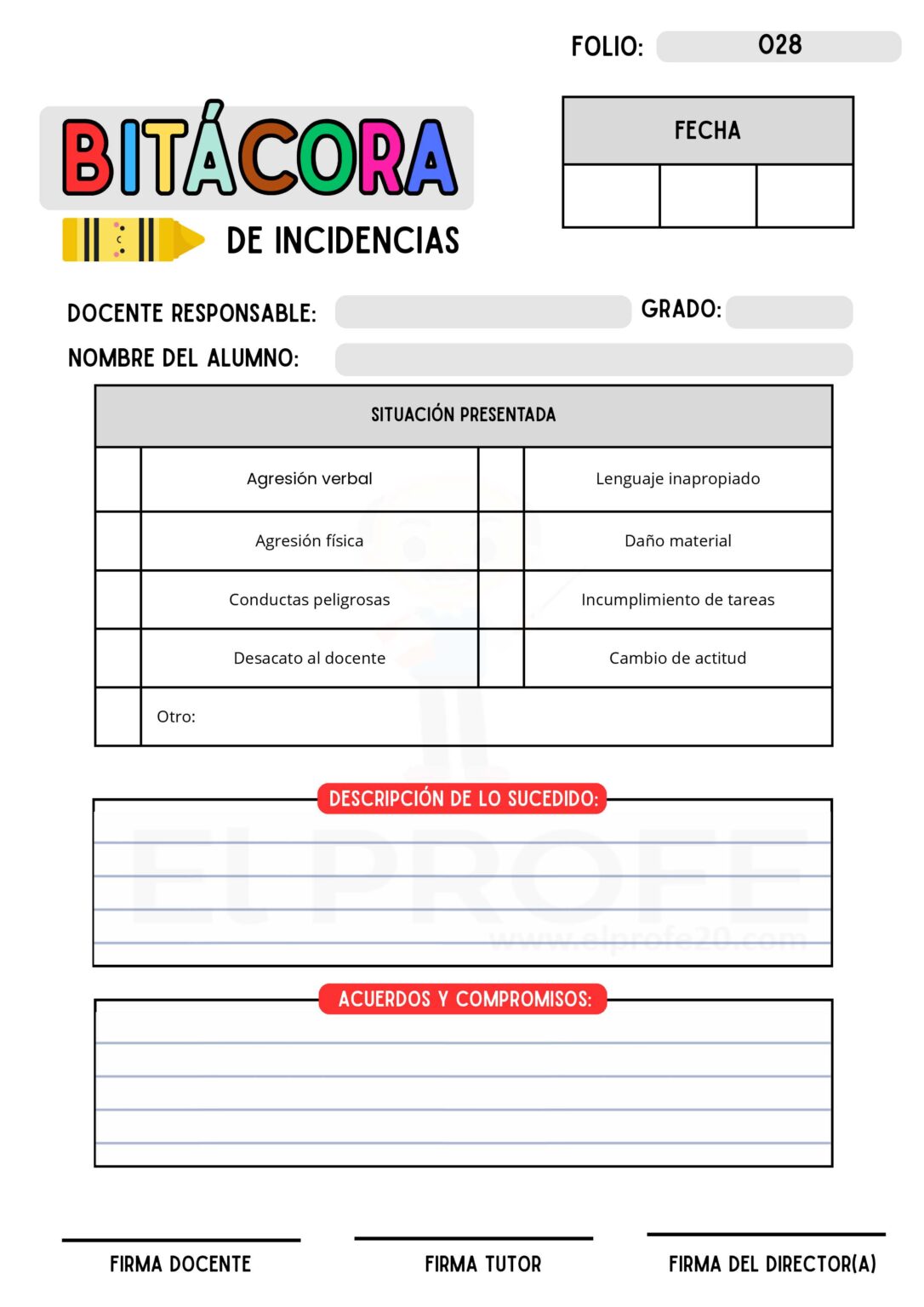 Bitácora de trabajo para maestros y maestras - Imagenes Educativas