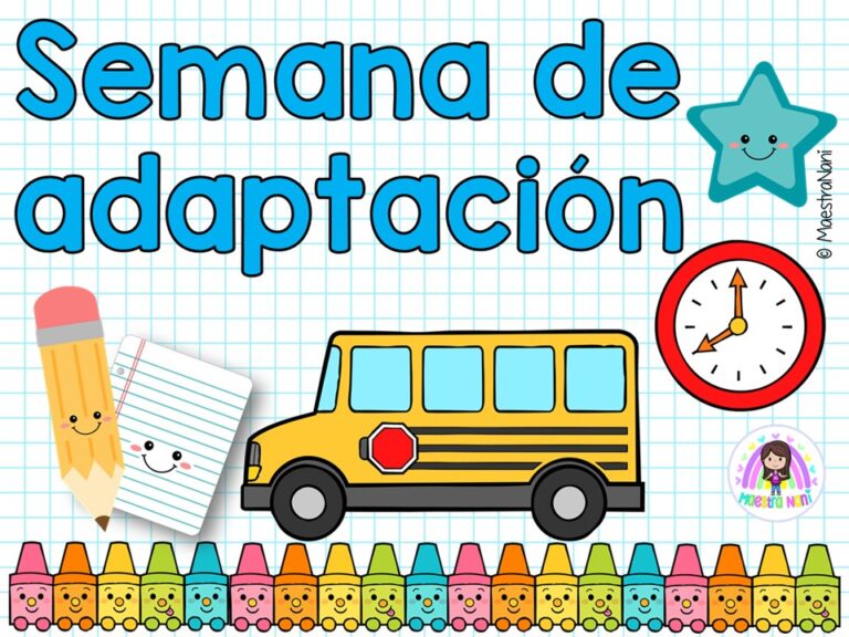 Plan para la semana de adaptación - Imagenes Educativas