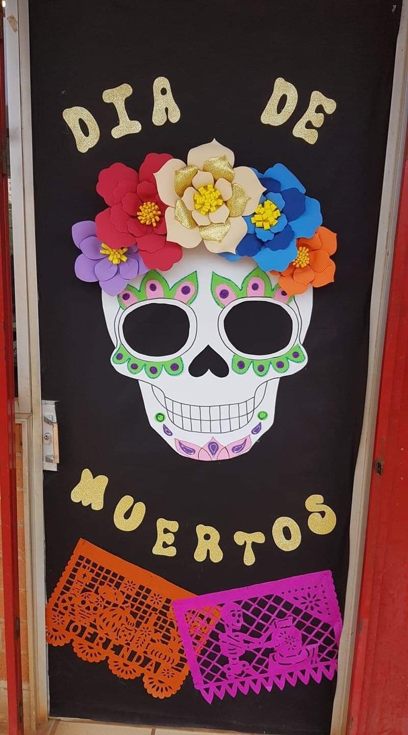 Puertas para la clase o salón día de Muertos - Imagenes Educativas