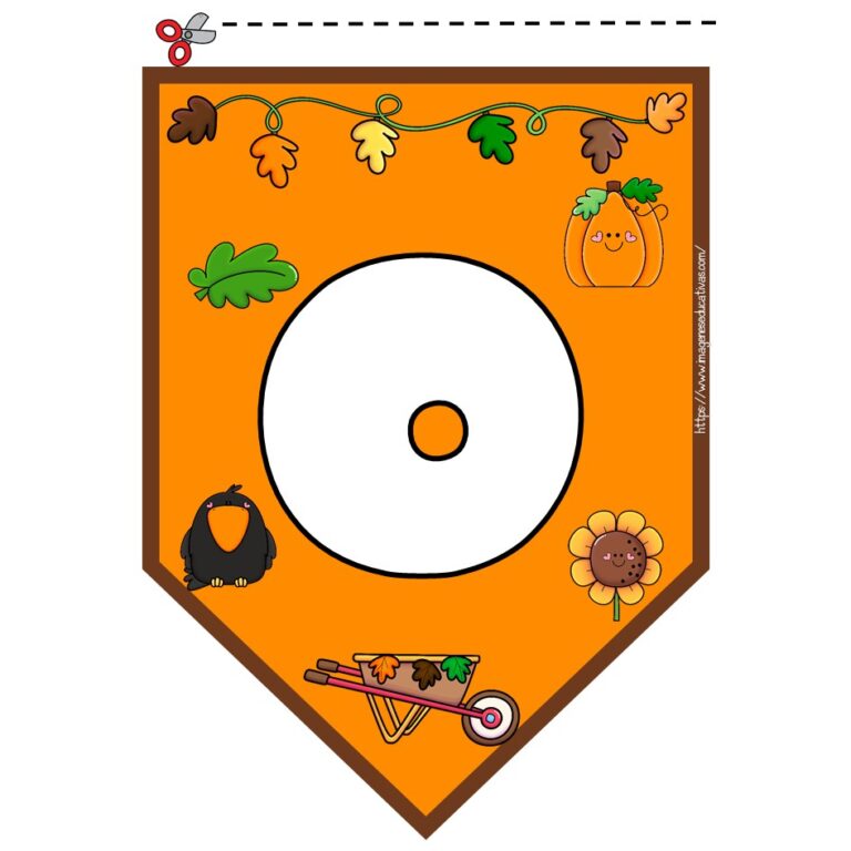 Banner mes de OCTUBRE temática "El otoño" - Imagenes Educativas