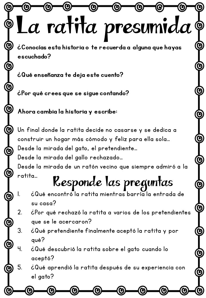 Cuentos clásicos 3 actividades de comprensión lectora para niños de ...