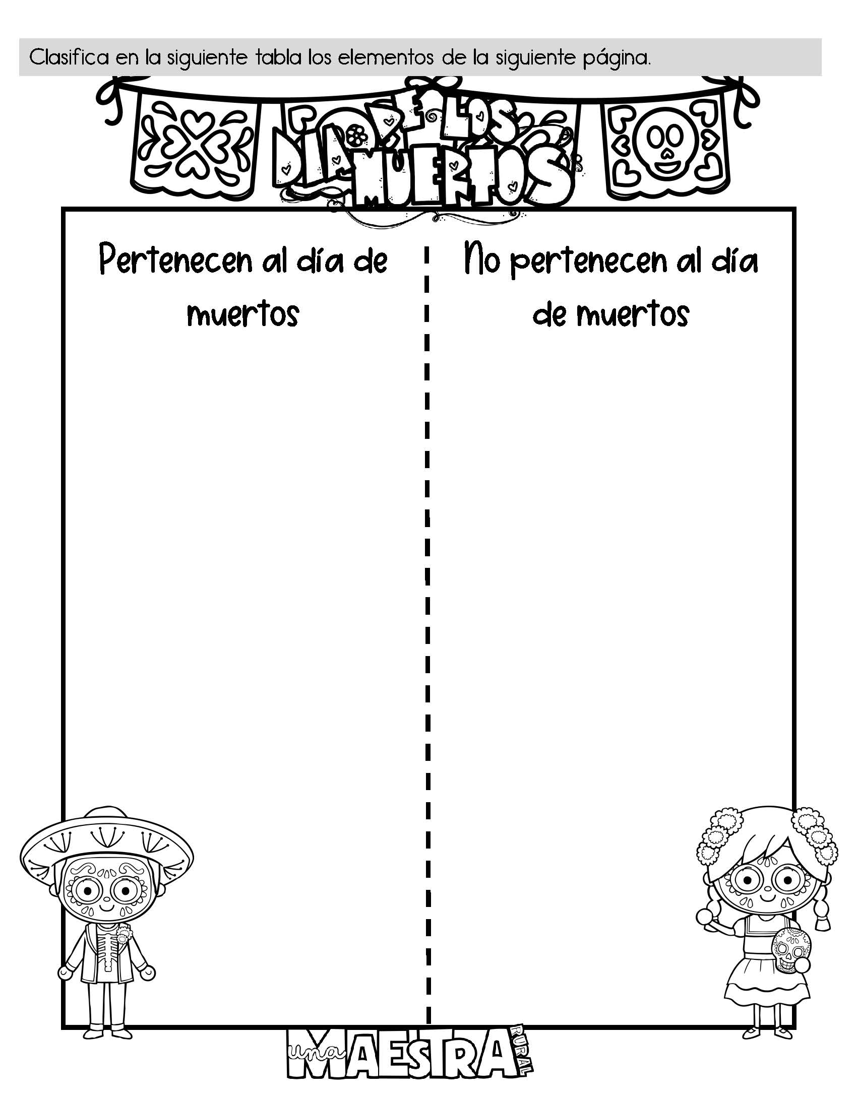 Cuadernillo día de muertos - Imagenes Educativas