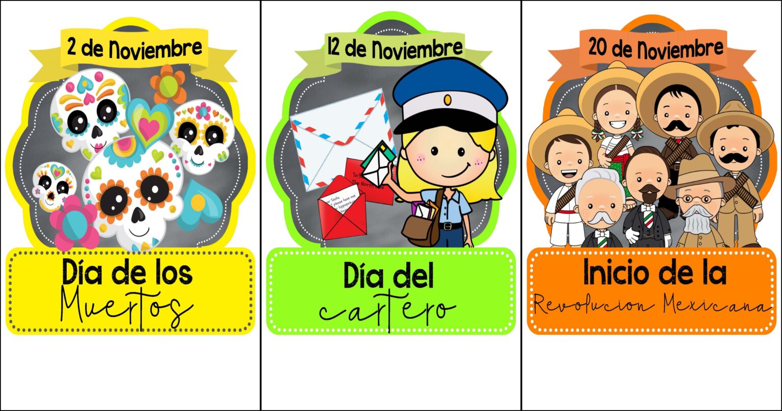 Efemérides noviembre - 2024 - Imagenes Educativas