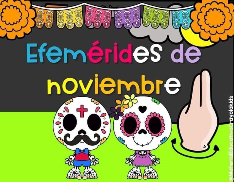 Efemérides noviembre 2024 - Imagenes Educativas
