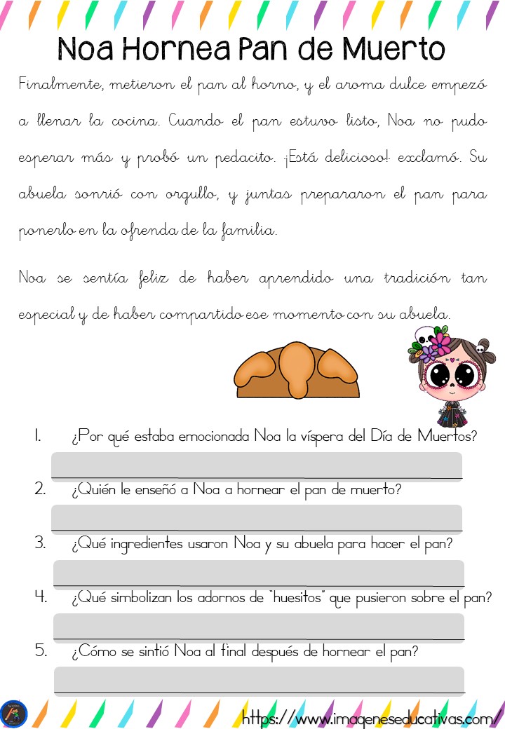 Lecturitas sencillas para trabajar la comprensión día de muertos ...