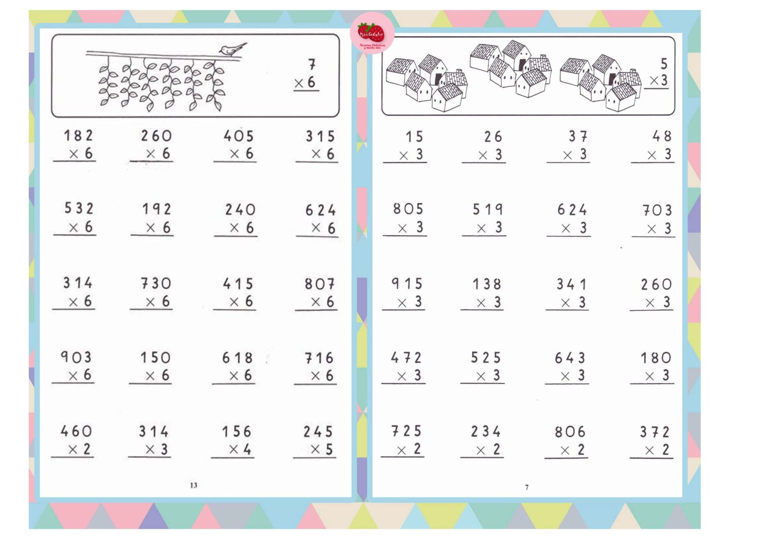 Libro de matematicas y divisiones montesori - Imagenes Educativas