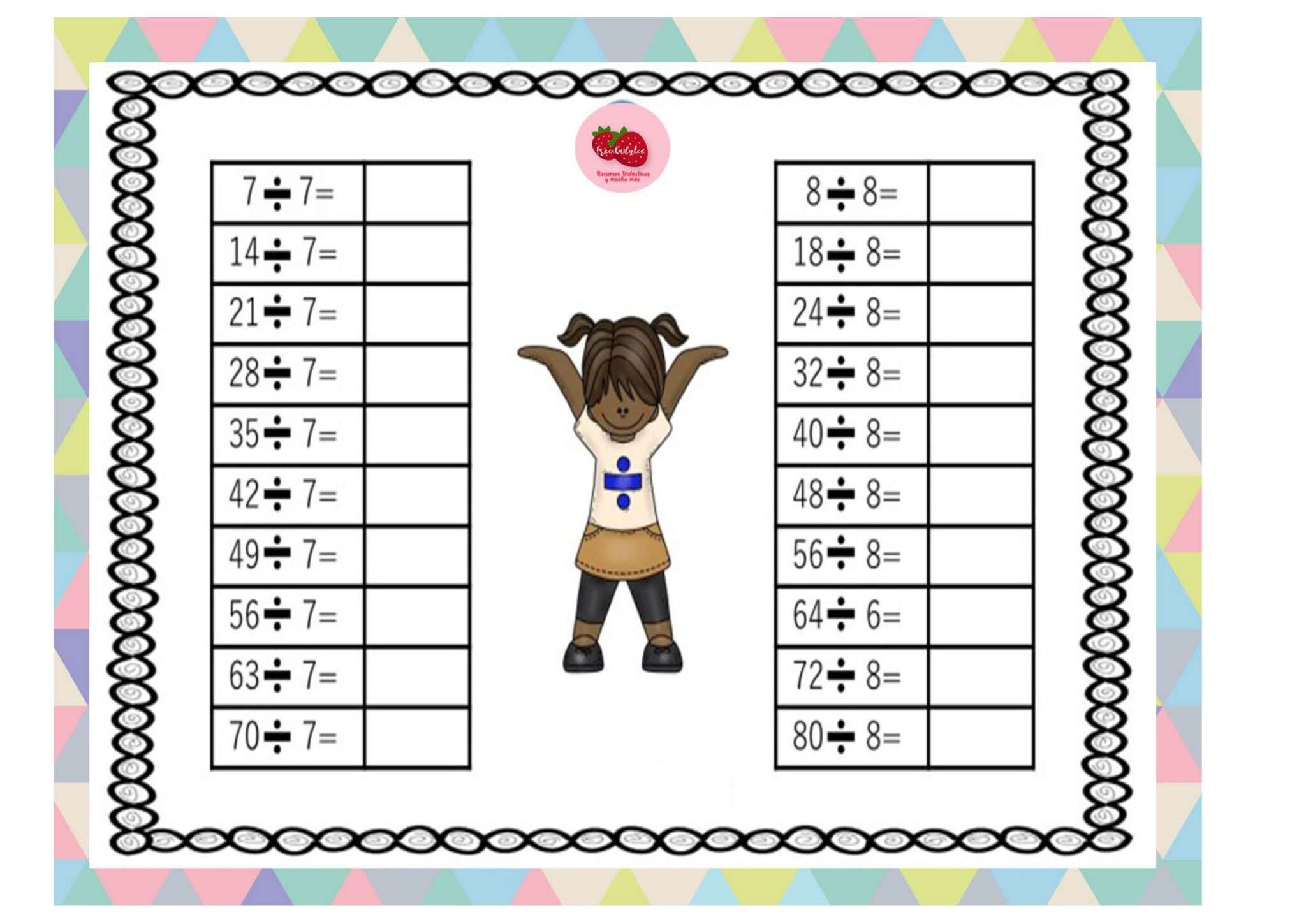 Libro de matematicas y divisiones montesori - Imagenes Educativas
