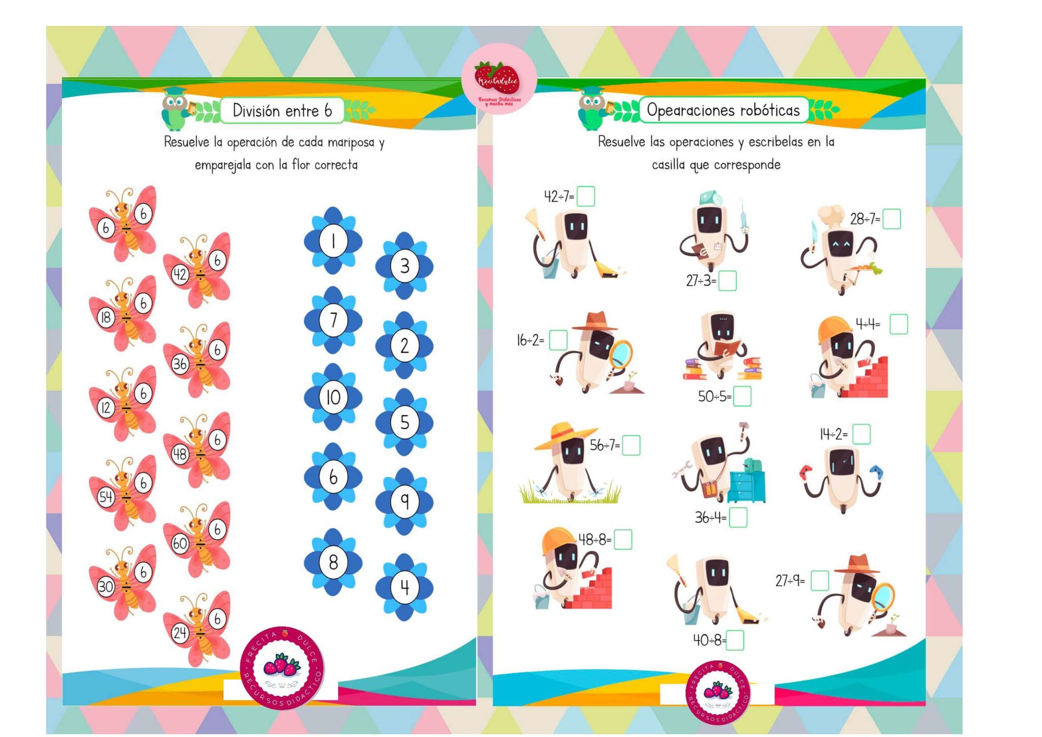 Libro de matematicas y divisiones montesori - Imagenes Educativas
