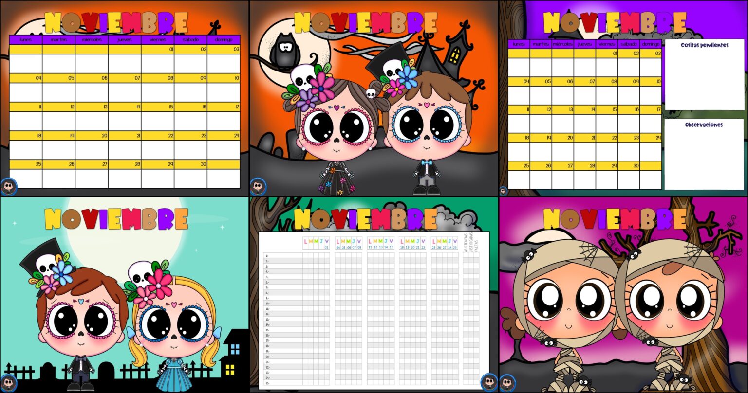 Planificador noviembre 2024 portada - Imagenes Educativas
