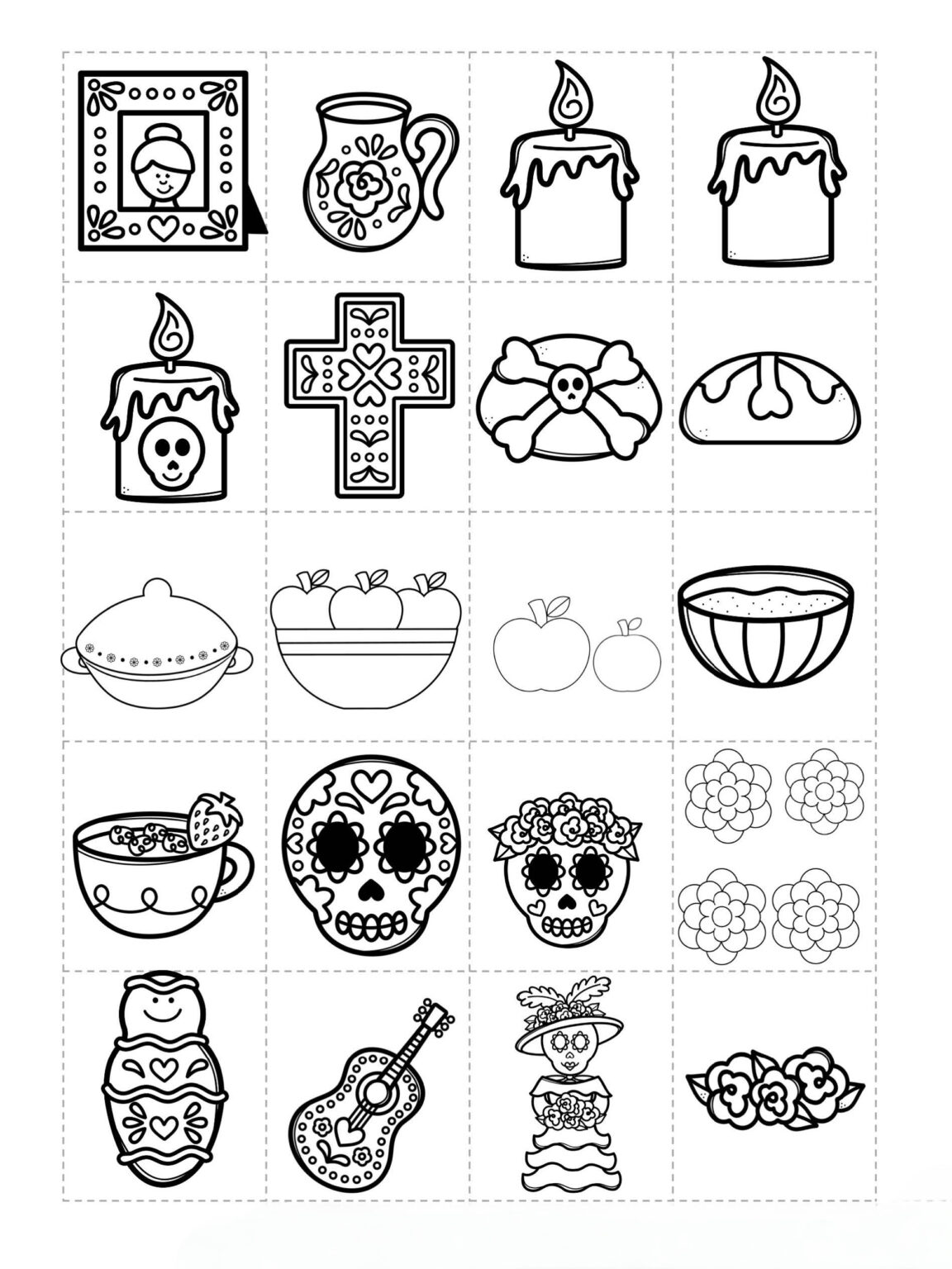 Recortable altar Día de Muertos - Imagenes Educativas