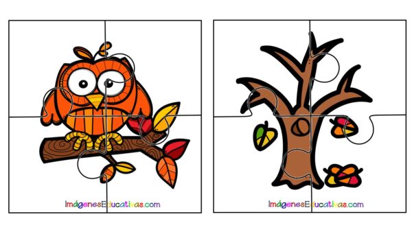 rompecabezas otoño (3) - Imagenes Educativas