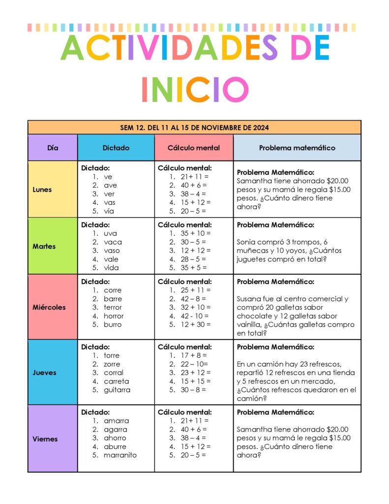 Planeación semana 12 del 11-15 de Noviembre 1º y 2ºgrado - Imagenes ...