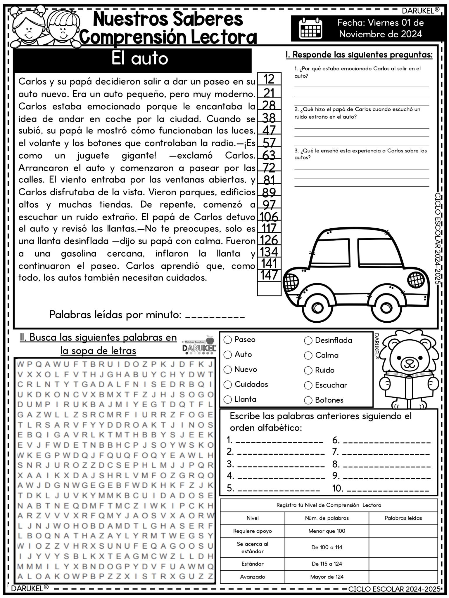 5º Cuadernillo de Comprensión Lectora-Habilidades Matemáticas noviembre ...