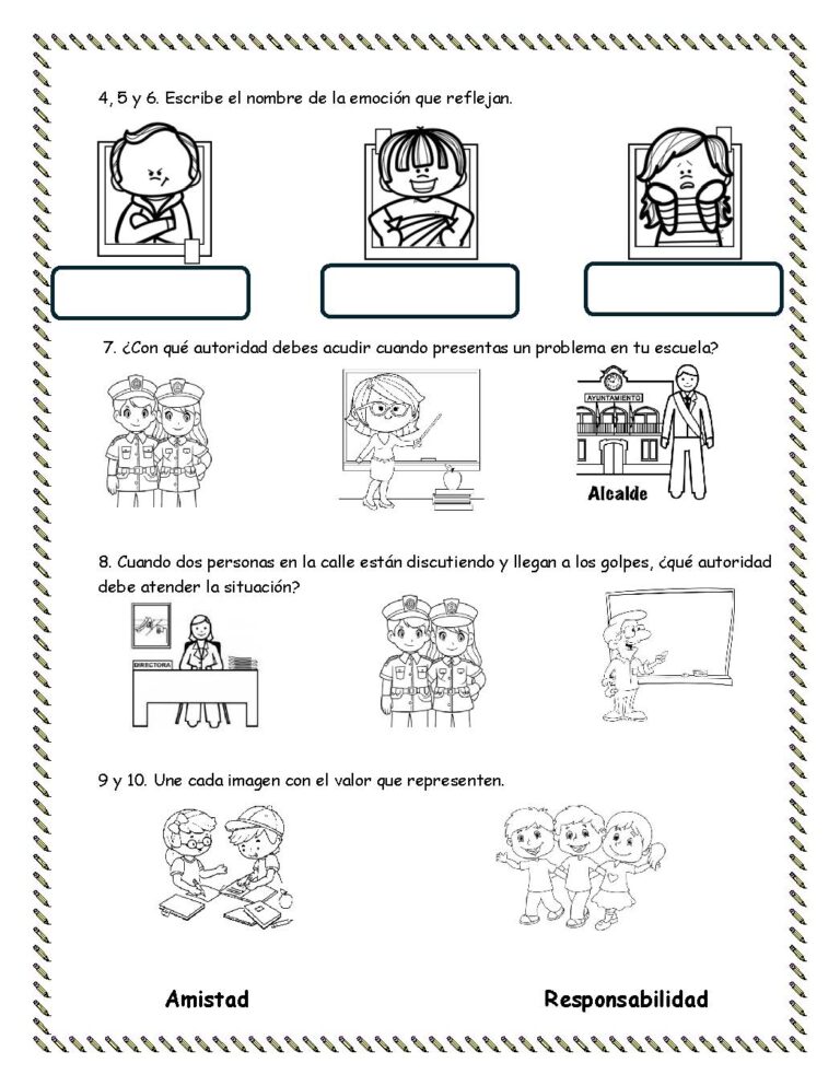 Examen primer Trimestre 2024-2025 1º GRADO - Imagenes Educativas