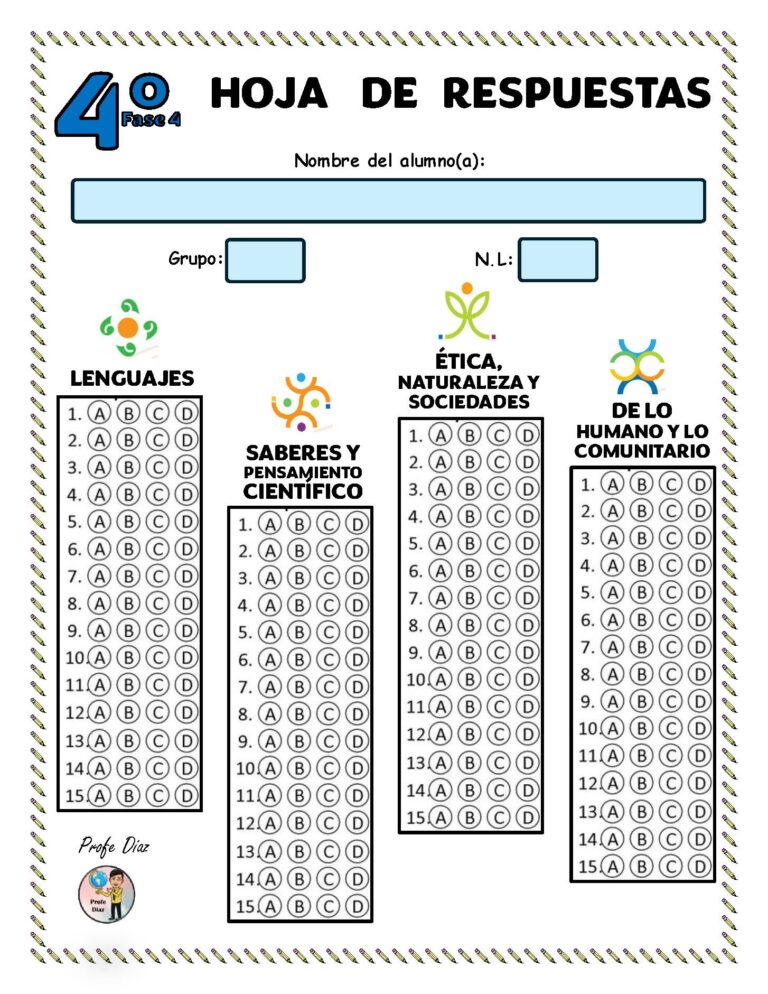 Examen primer Trimestre 2024-2025 4º GRADO - Imagenes Educativas