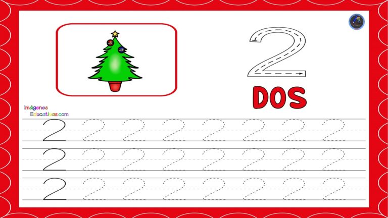 fichas navideñas trazo y conteo (2) - Imagenes Educativas