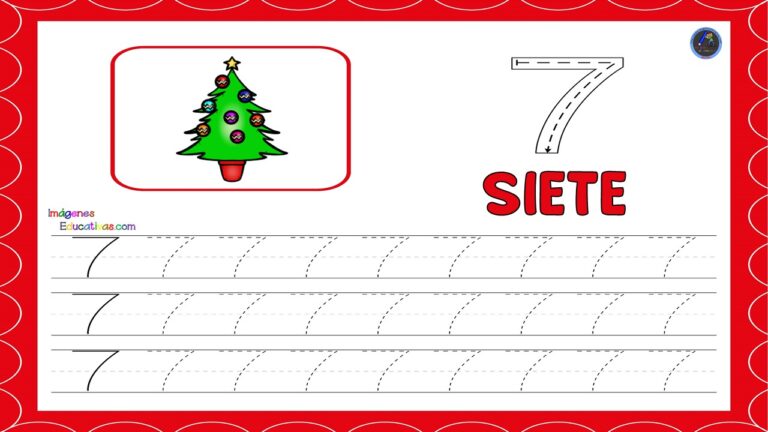 Fichas navideñas de trazo y conteo hasta el número 10 - Imagenes Educativas