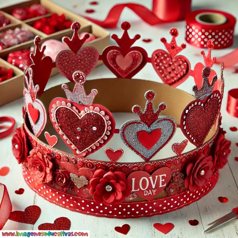 Coronas para San Valentín ideas para manualidades - Imagenes Educativas