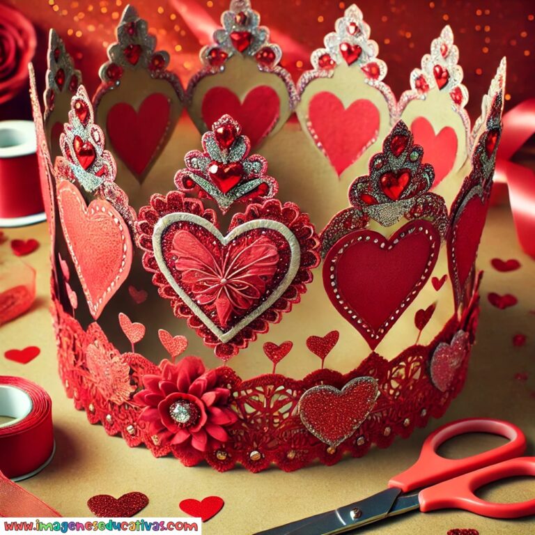 Coronas para San Valentín ideas para manualidades - Imagenes Educativas