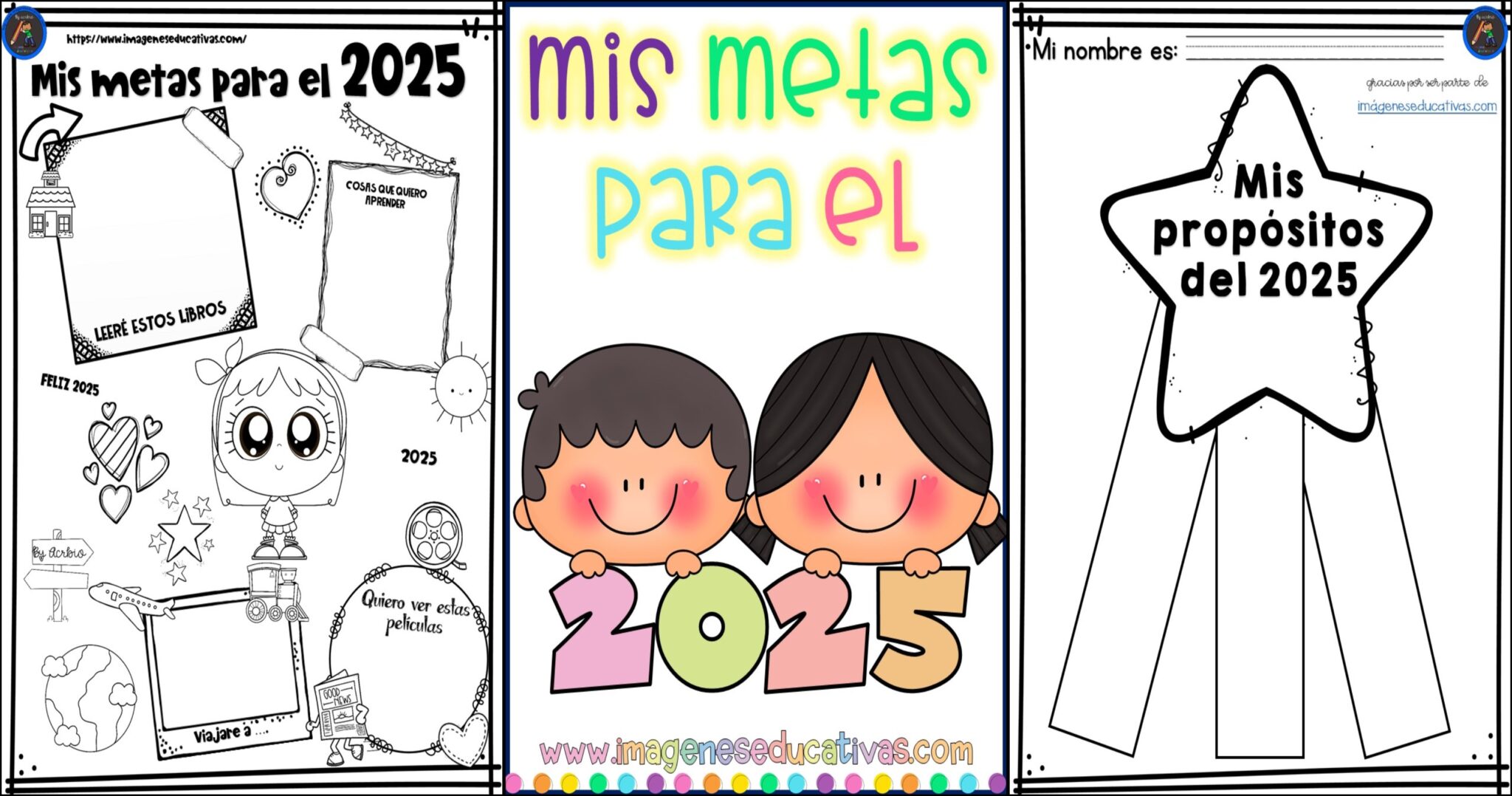 Cuaderno "Mis propósitos para el 2025" - Imagenes Educativas