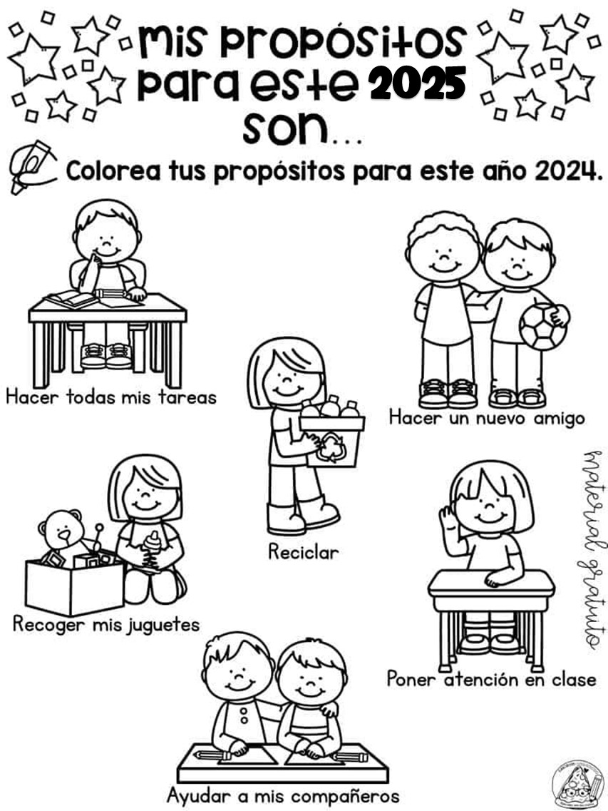 Cuaderno Mis propósitos para el 2025 (15) - Imagenes Educativas