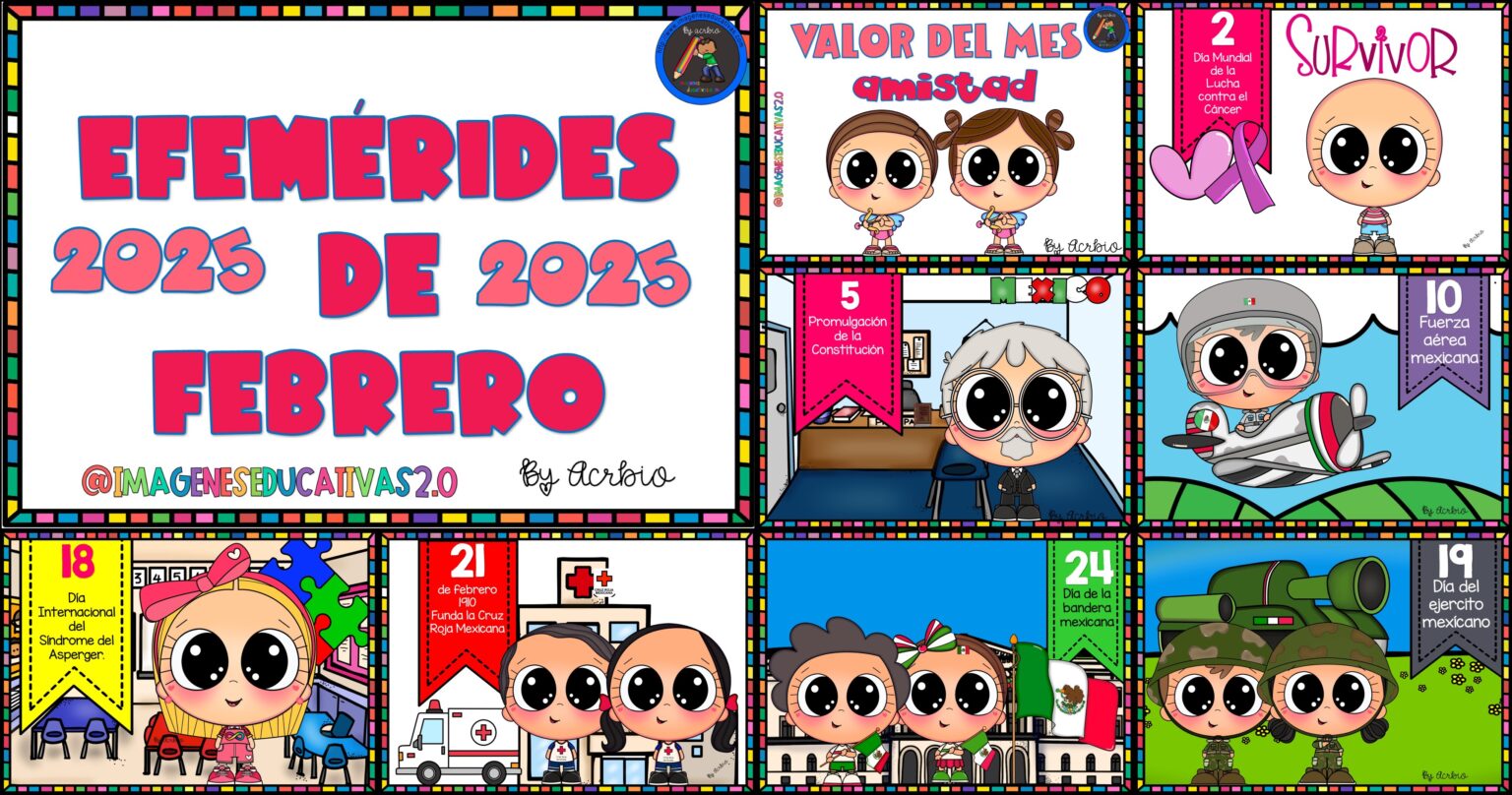 Efemérides de Febrero Archivos - Imagenes Educativas