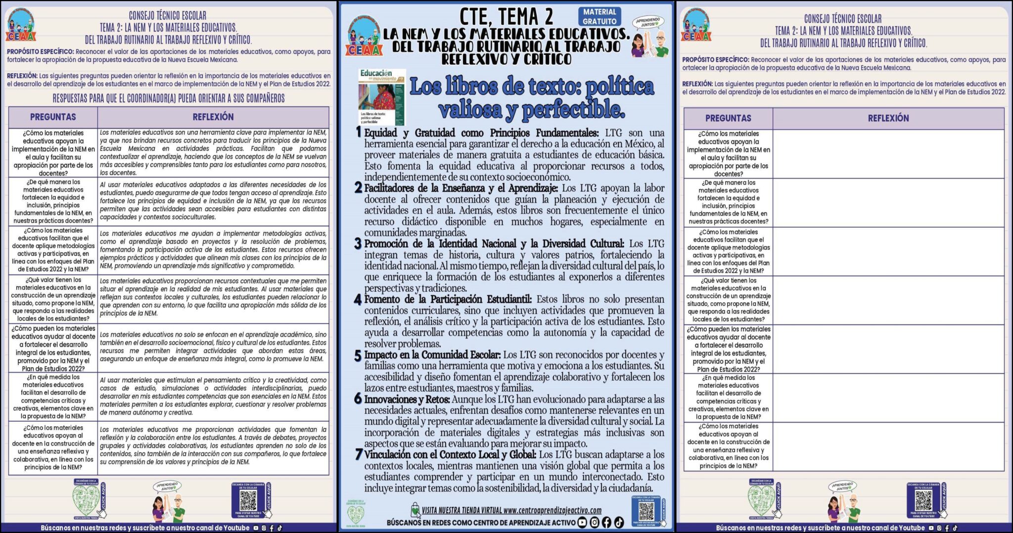 Insumos CTE Enero 2025 Tema 2. La NEM y los materiales educativos ...