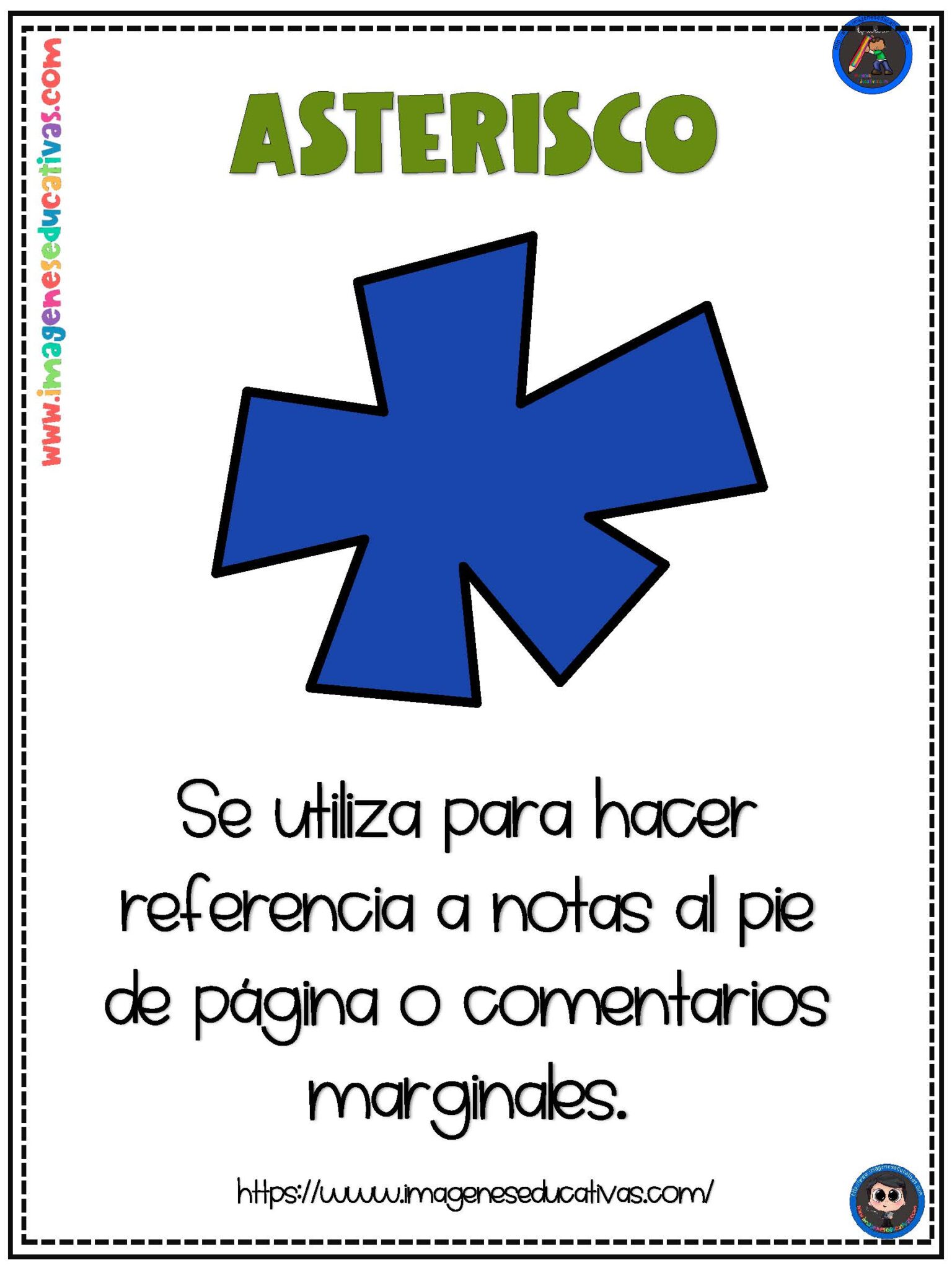 Láminas visuales de los Signos de puntuación - Orientacion Andujar