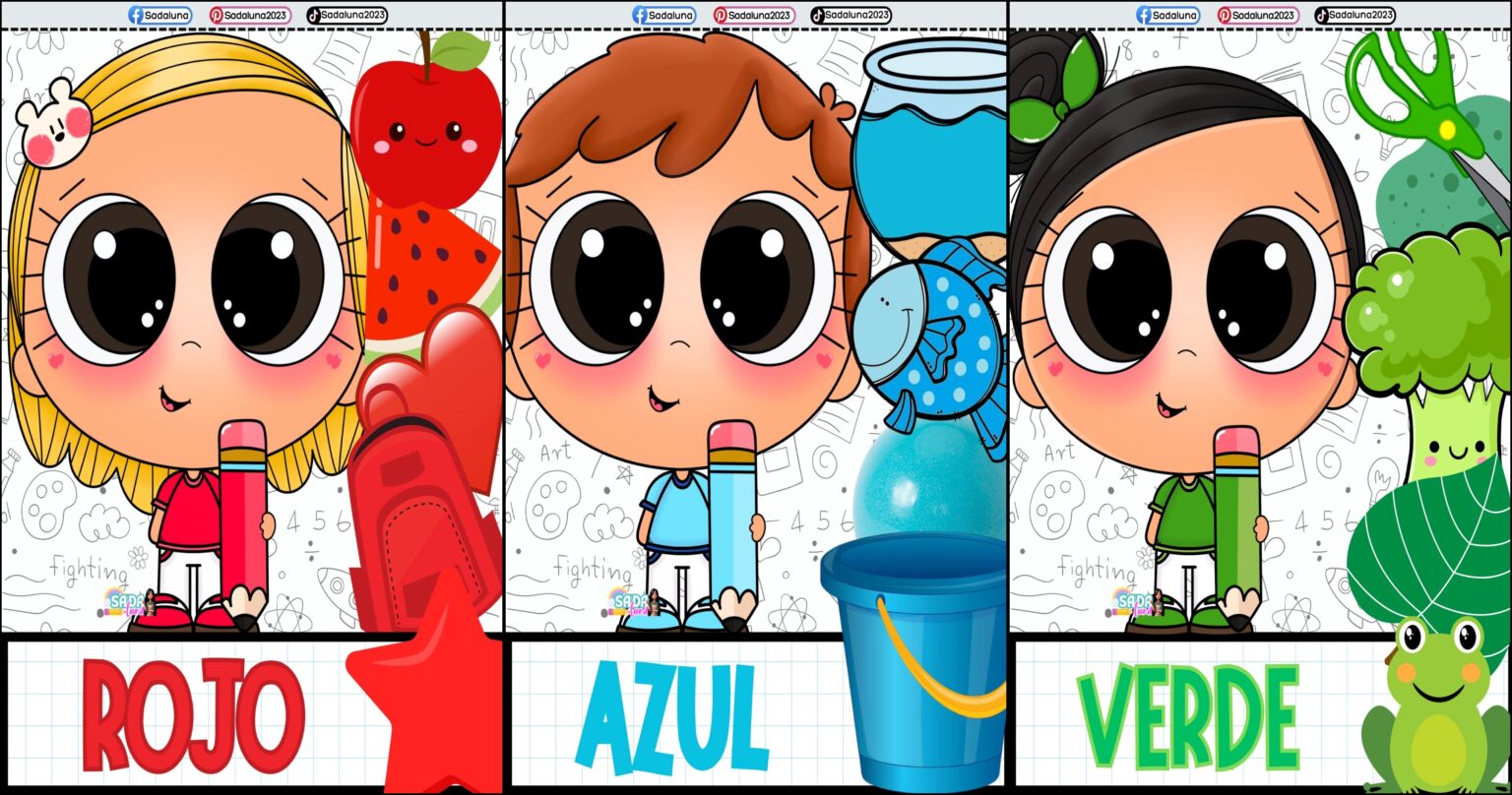 Carteles para trabajar los colores - Imagenes Educativas