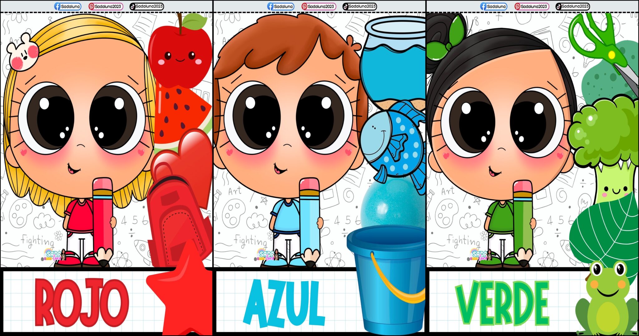 Carteles para trabajar los colores - Imagenes Educativas