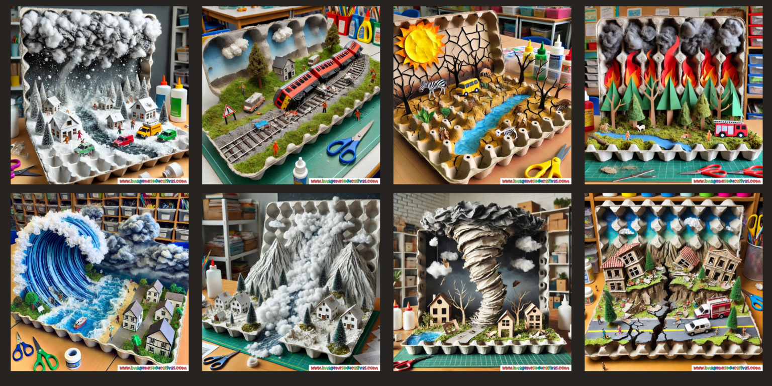 Dioramas de desastres naturales - Imagenes Educativas