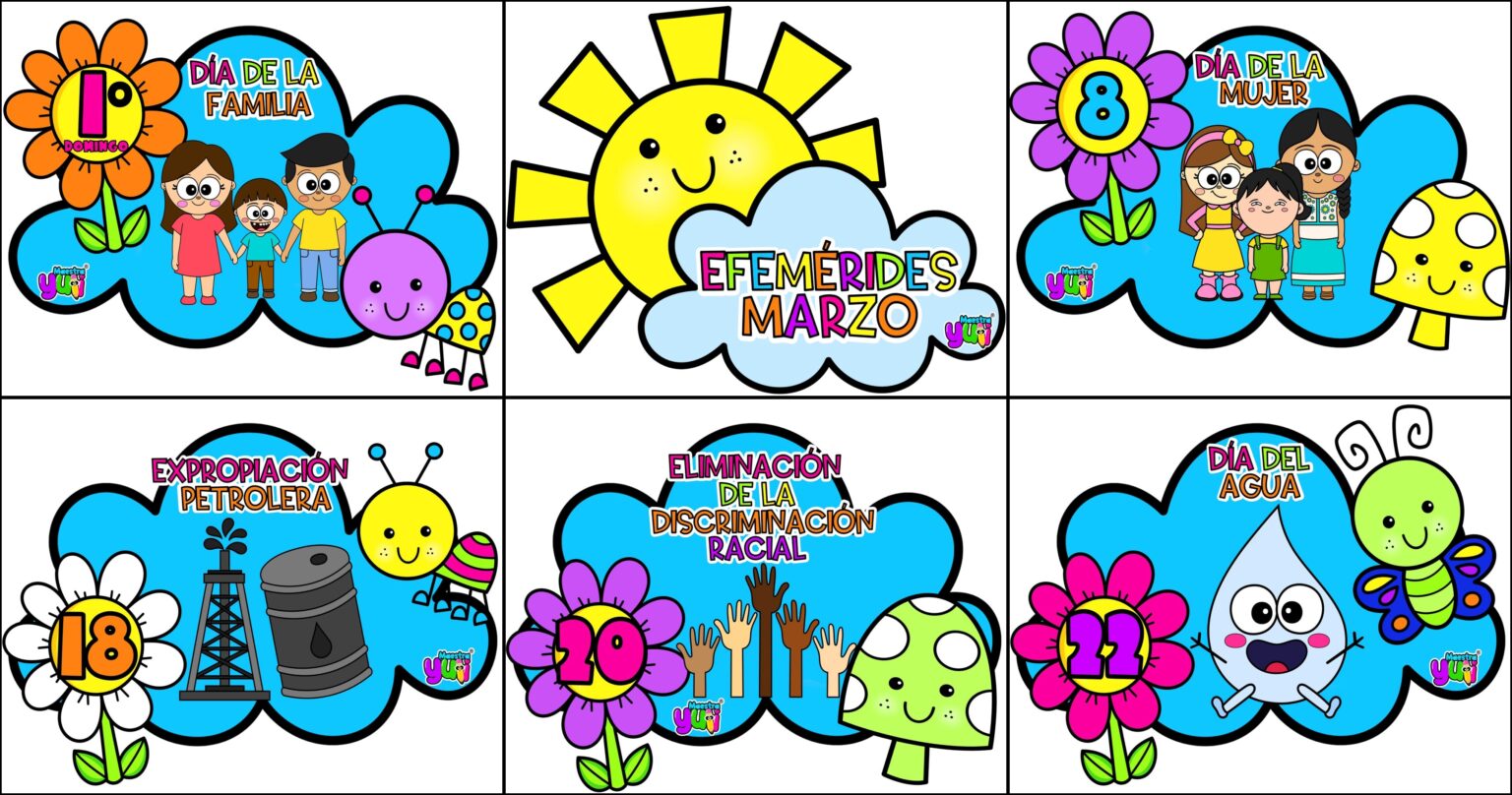 Efemérides marzo 2025 - Imagenes Educativas