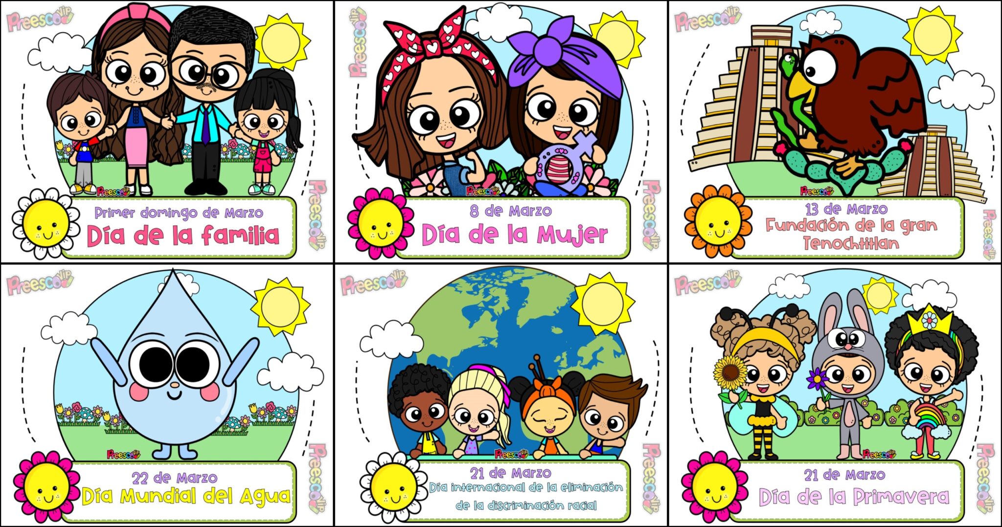 Efemerides Marzo Primavera - Imagenes Educativas