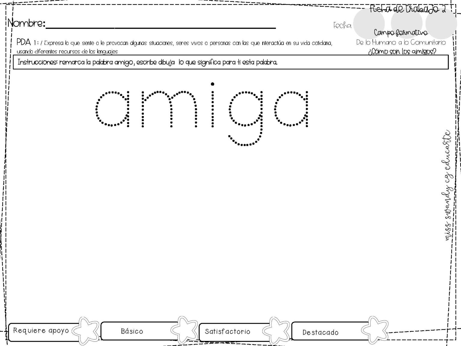 Proyecto Preescolar "La Amistad" - Imagenes Educativas