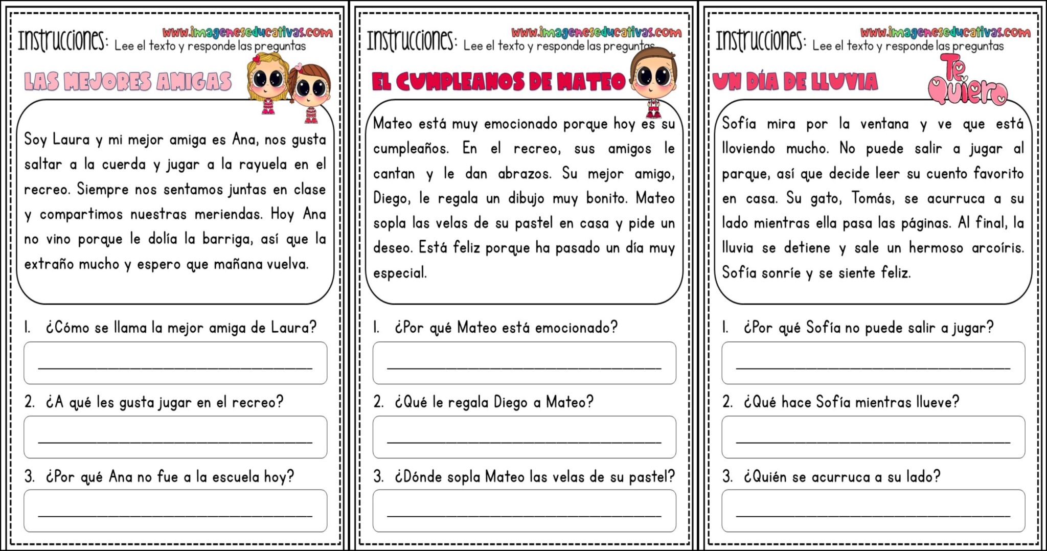 Sobres para cartas de San Valentín - Imagenes Educativas