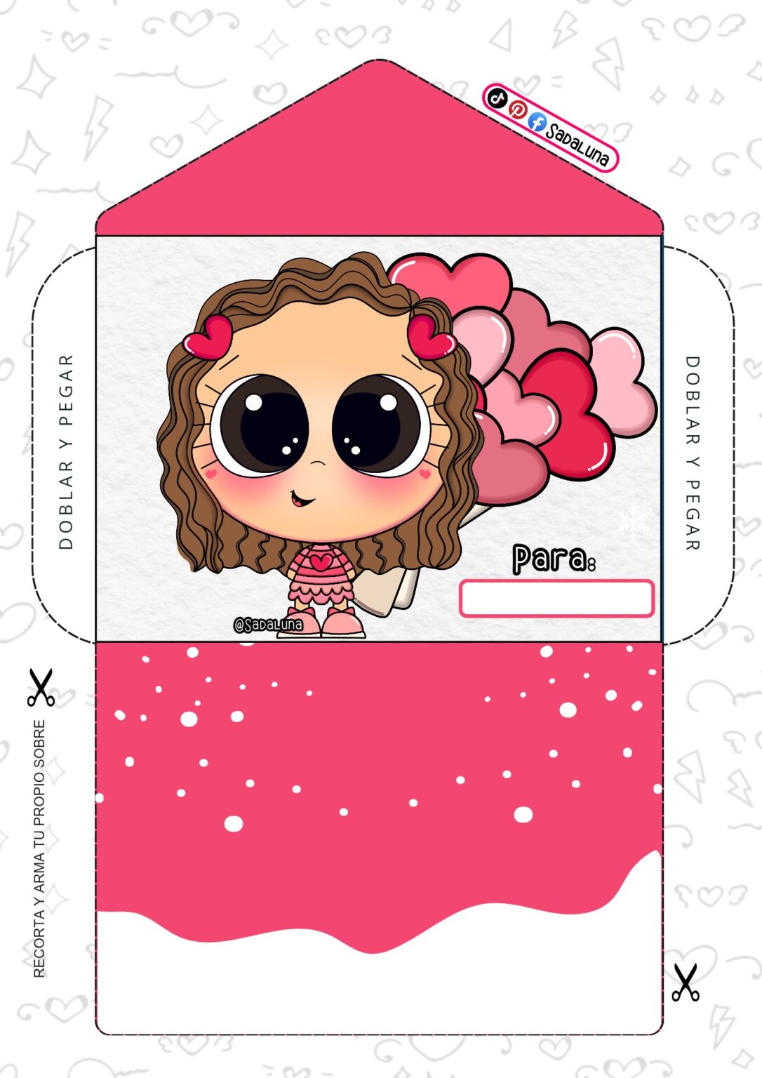 Sobres para cartas de San Valentín - Imagenes Educativas