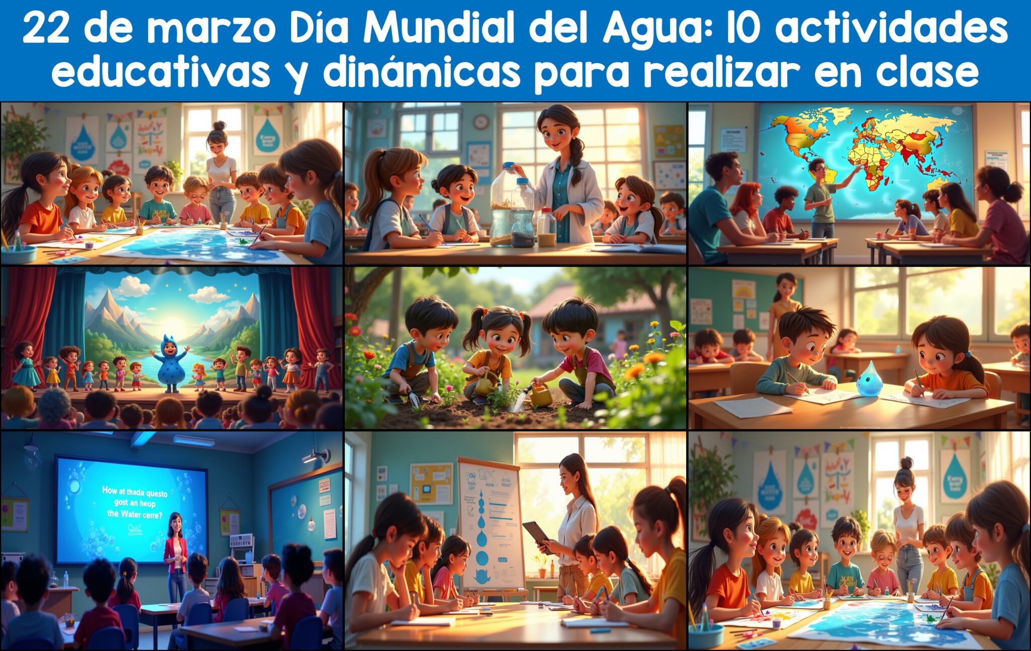 22 de marzo Día Mundial del Agua: 10 actividades educativas y dinámicas ...