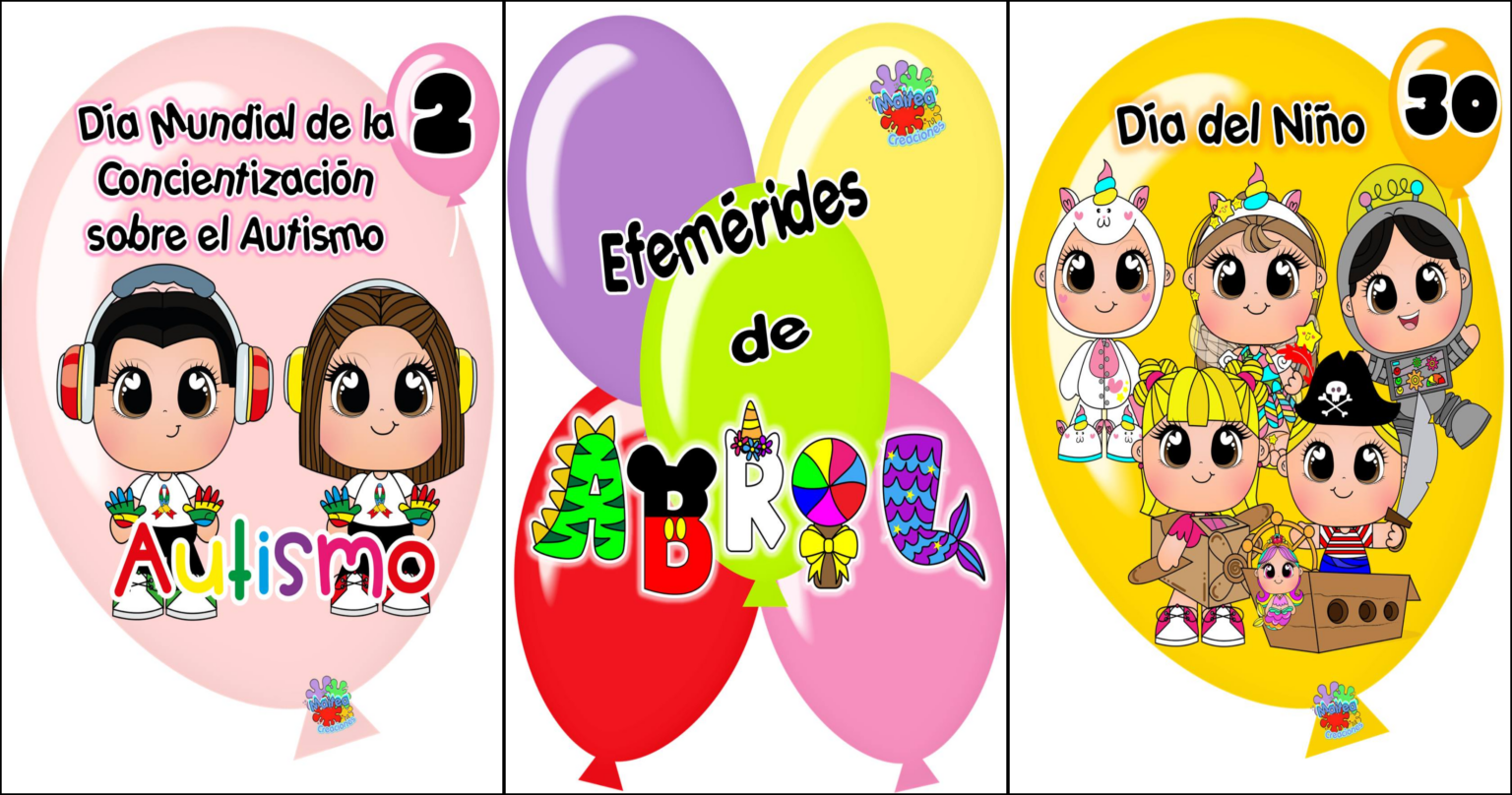 Efemérides abril 2025 IE Maitea Creaciones - Imagenes Educativas