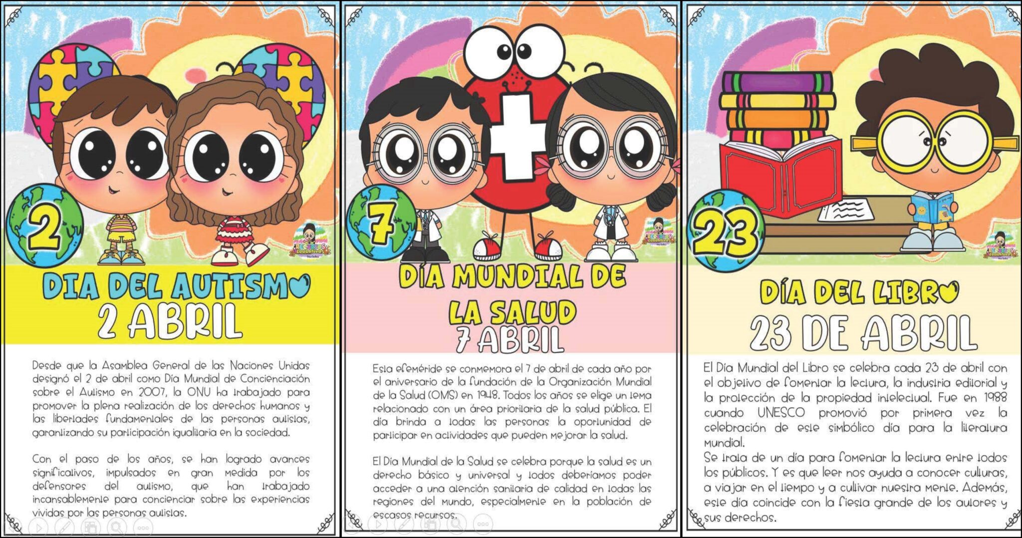 Efemérides abril 2025 - Imagenes Educativas