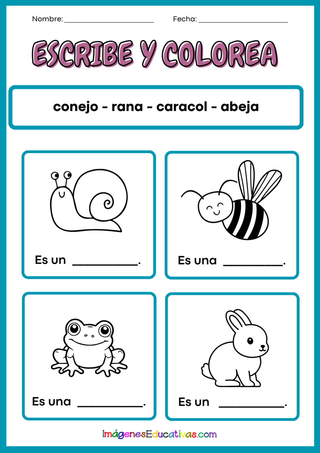 Hoja escritura primavera (3) - Imagenes Educativas