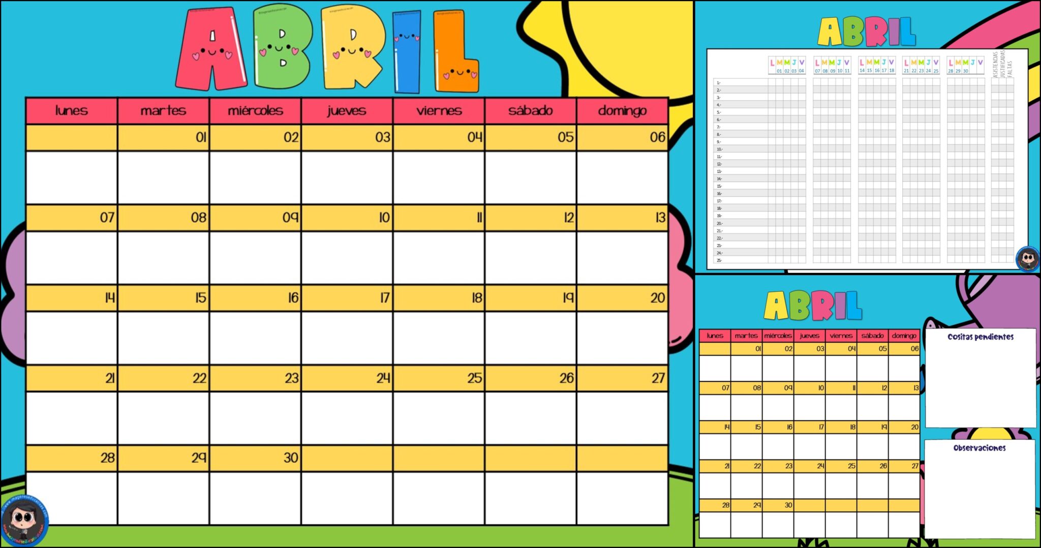 calendario abril 2025 Archivos - Imagenes Educativas
