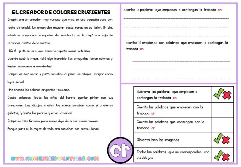 Preciosos cuentos para trabajar las sílabas trabadas - Imagenes Educativas