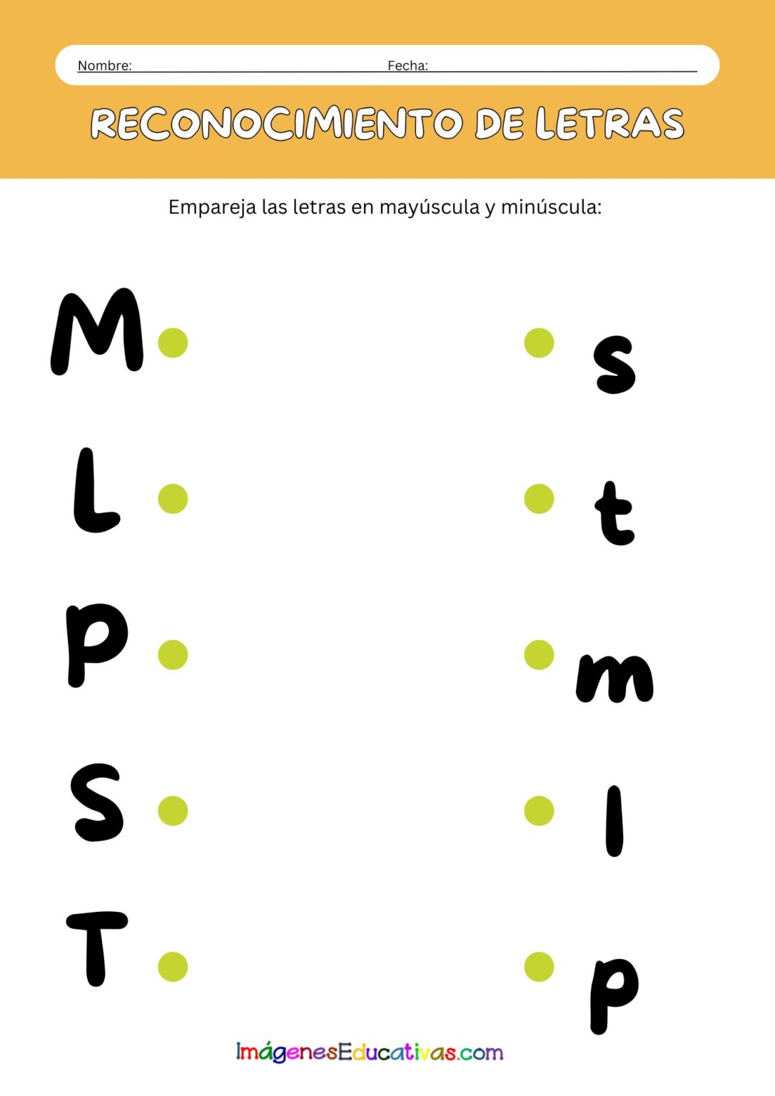 Reconocimiento de letras mayúscula - minúscula - Imagenes Educativas