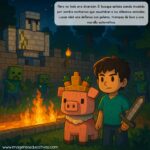 Cuento en imágenes - El Rey Cerdito de Minecraft - Imagenes Educativas