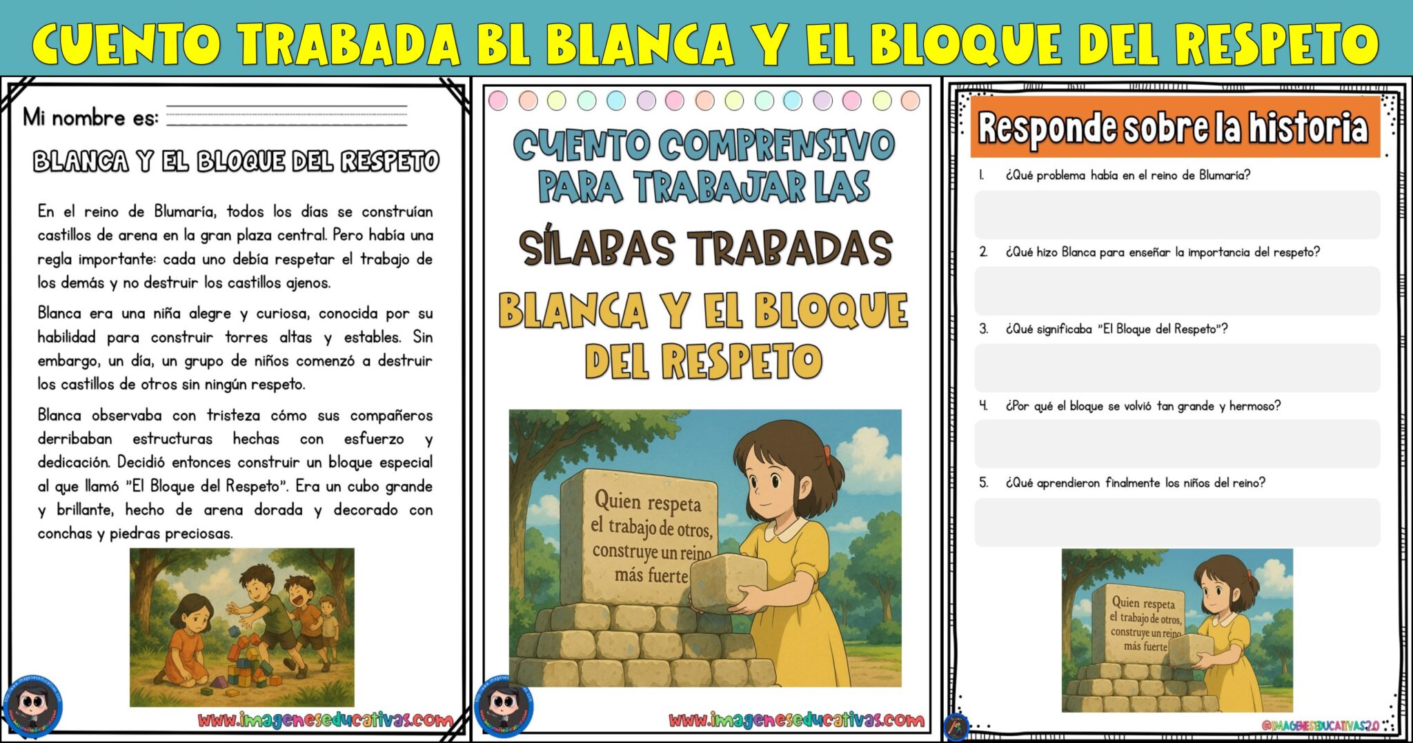 CUENTOS COMPRENSIVOS PARA TRABAJAR LOS VALORES - Imagenes Educativas